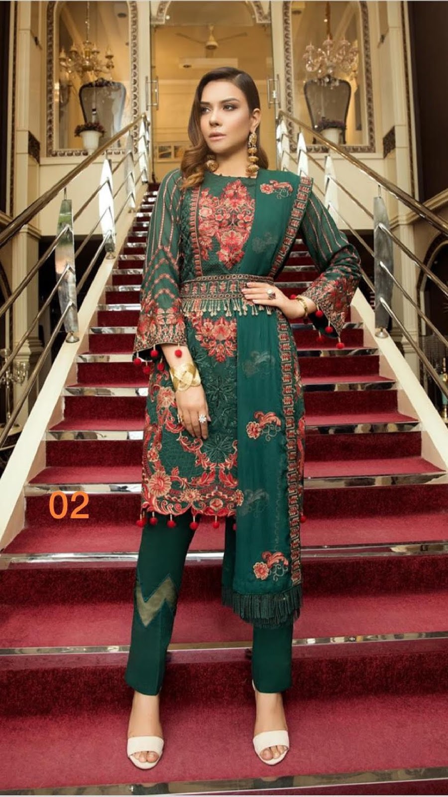 Gul Jee Fashionista Embroidered Swiss Lawn Collection 2019 Vol 02