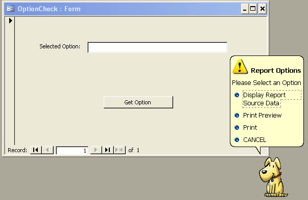 Msgbox With Options Menu ~ Learn Ms Access Tips And Tricks