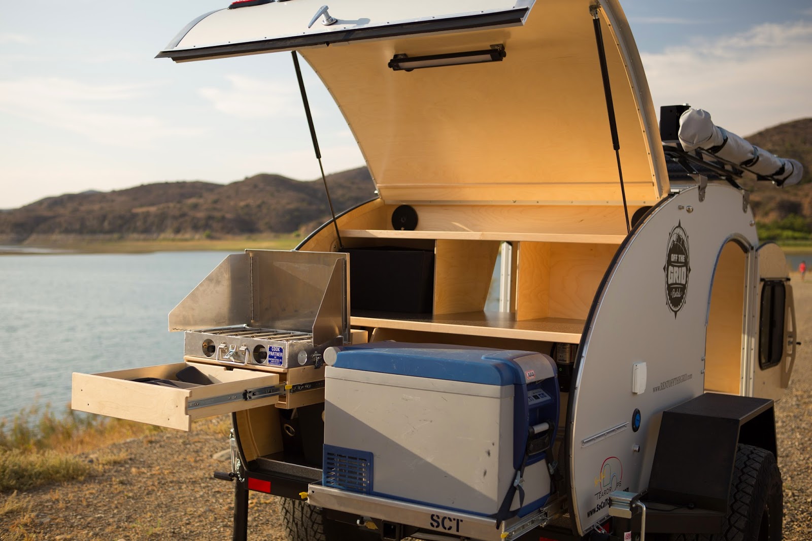 Tiny Yellow Teardrop Off The Grid Rentals Rents Off Road Teardrop Trailers