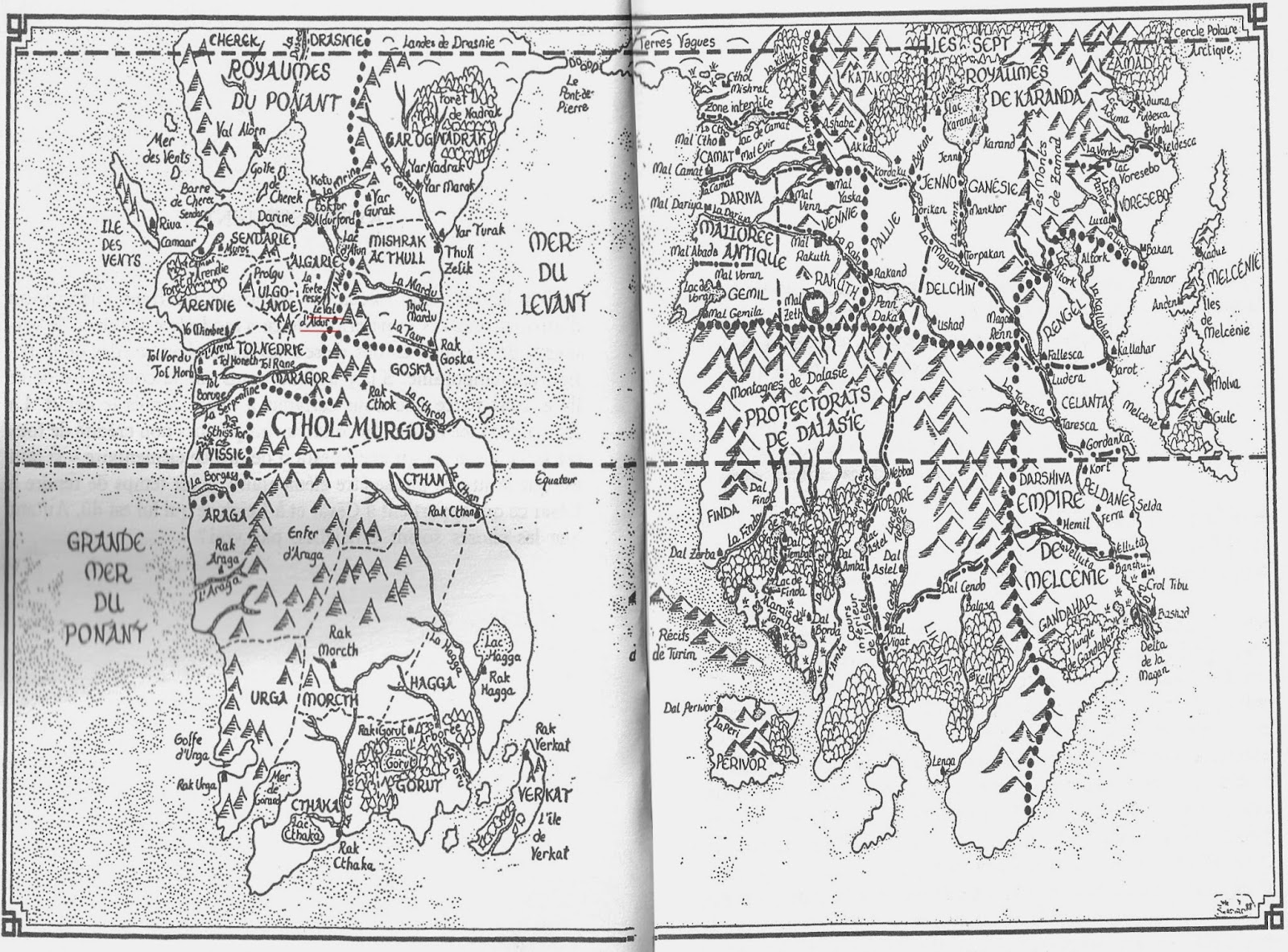 La Belgariade - Eddings | Carte, Cartographie