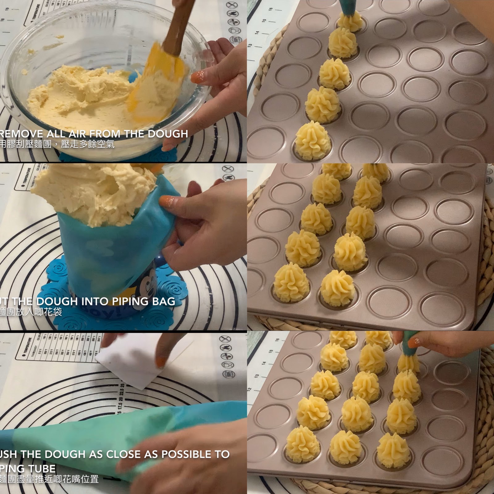 Bella's Blog: 朱古力味及牛油味唧花曲奇 - Chocolate & Butter Piping cookies