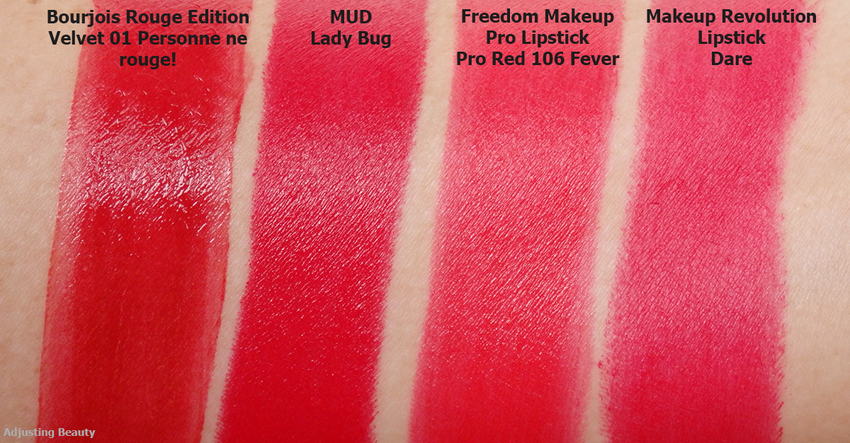 Review: Freedom Makeup Pro Lipstick (Pro Red 106 Fever) and Pro ...