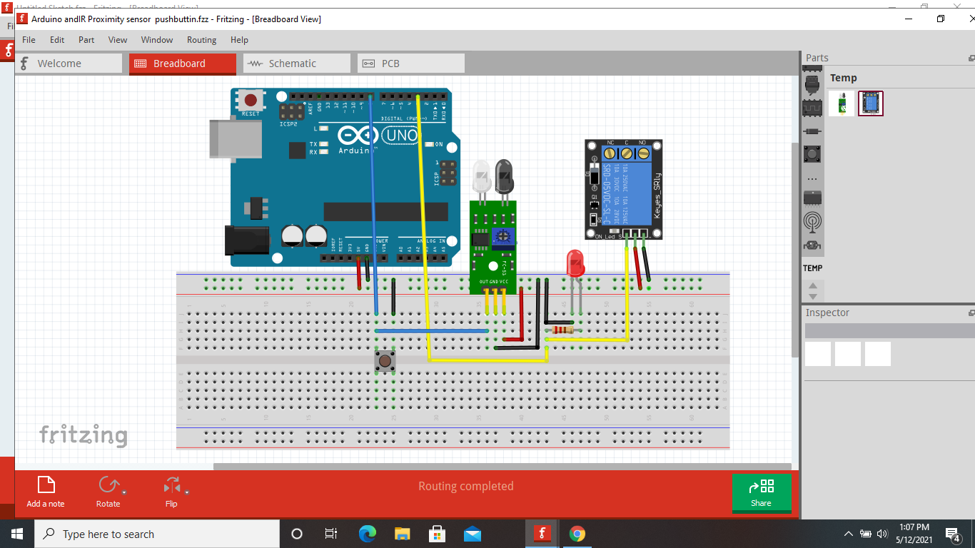 INTERFACE Proximity sensor with arduino
