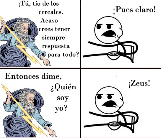 MEMES CARICATURAS: ¿ZEUS?