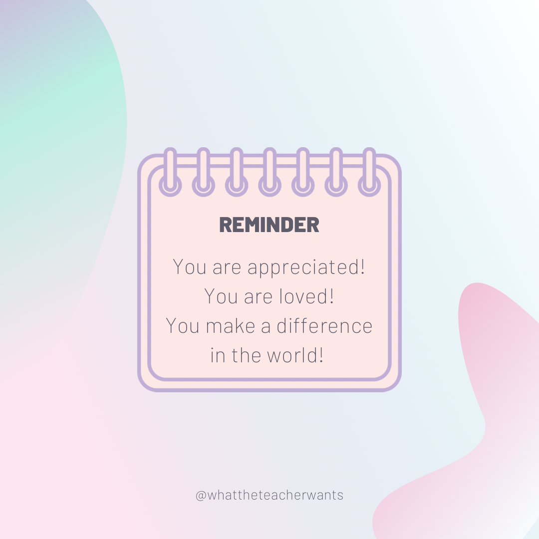 What the Teacher Wants!