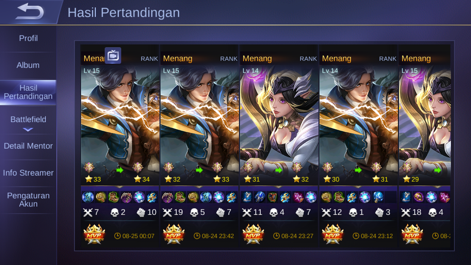 Build Item Mobile Legends Bang Bang
