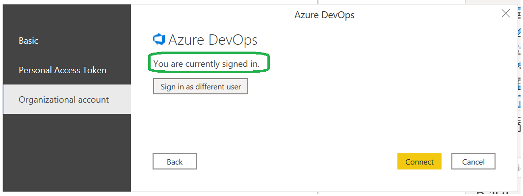 Power BI report from Azure DevOps Board