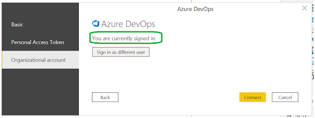 Power BI report from Azure DevOps Board