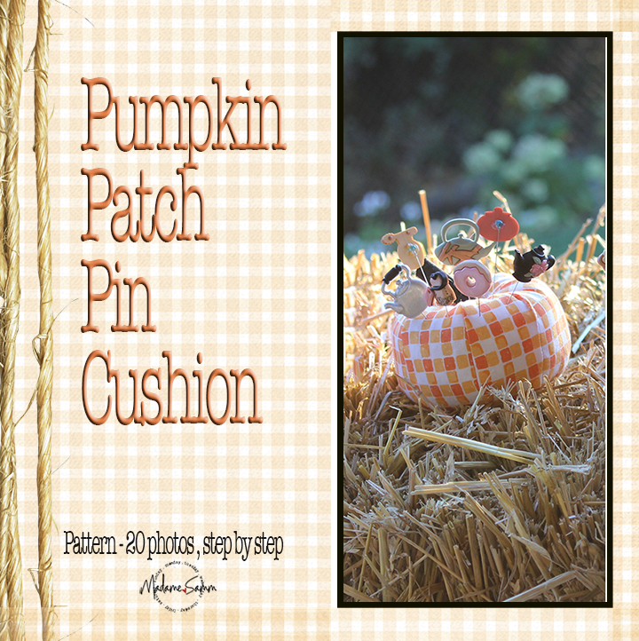 Shellys Buttons and More: Pumpkin Patch Pin Cushion Tutorial....