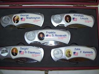 Different Stuff 4 Sale: Presidential Knives collector set for sale