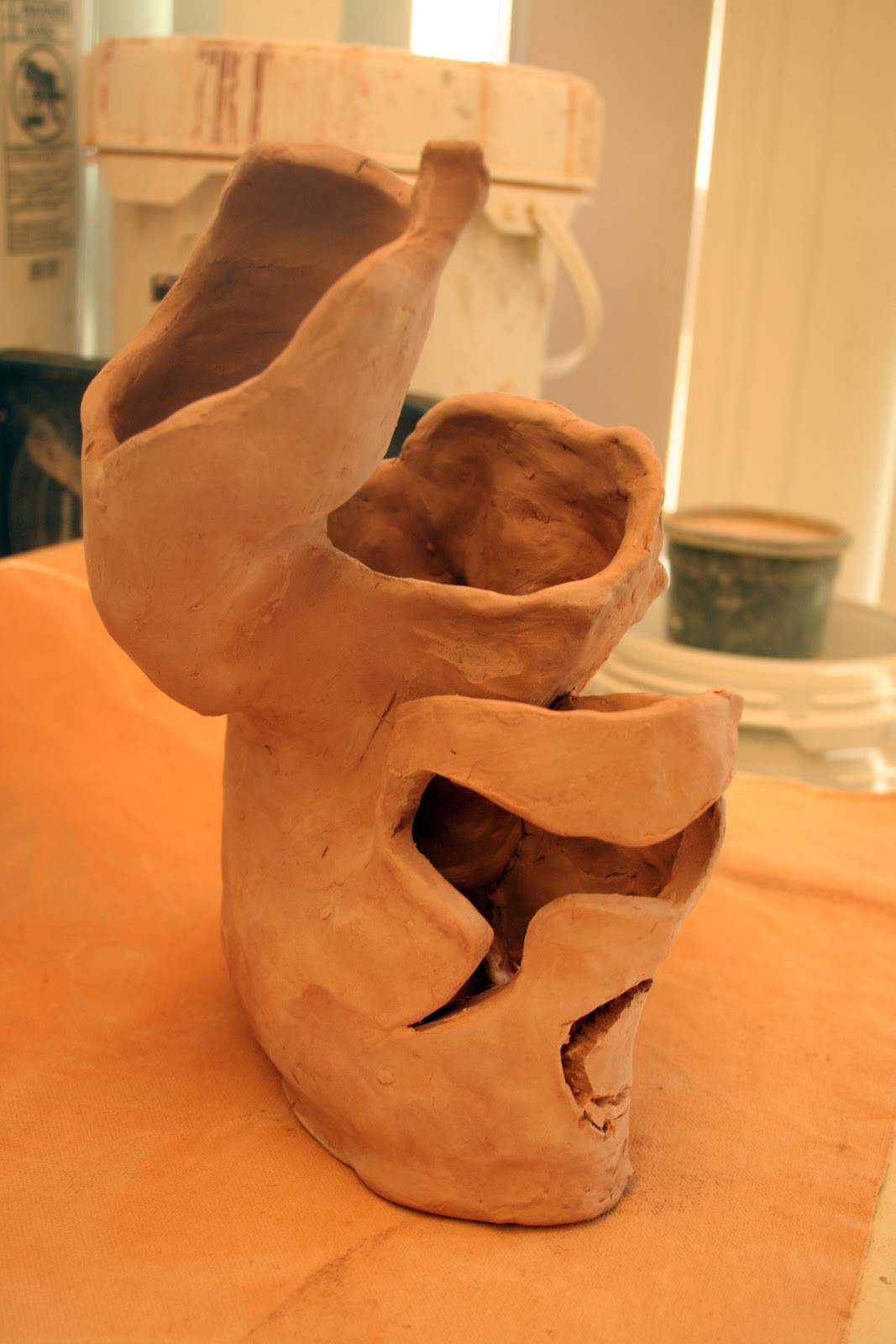 Clay shares: Abstract coil nature project