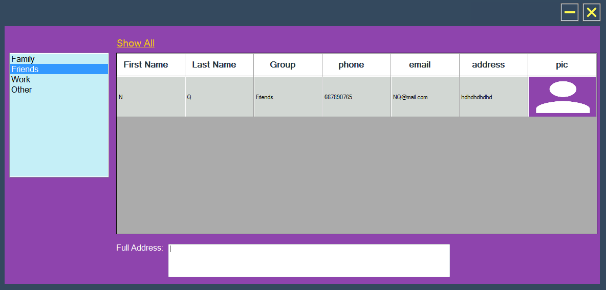 C# Contact Management System Source Code - C#, JAVA,PHP, Programming ...