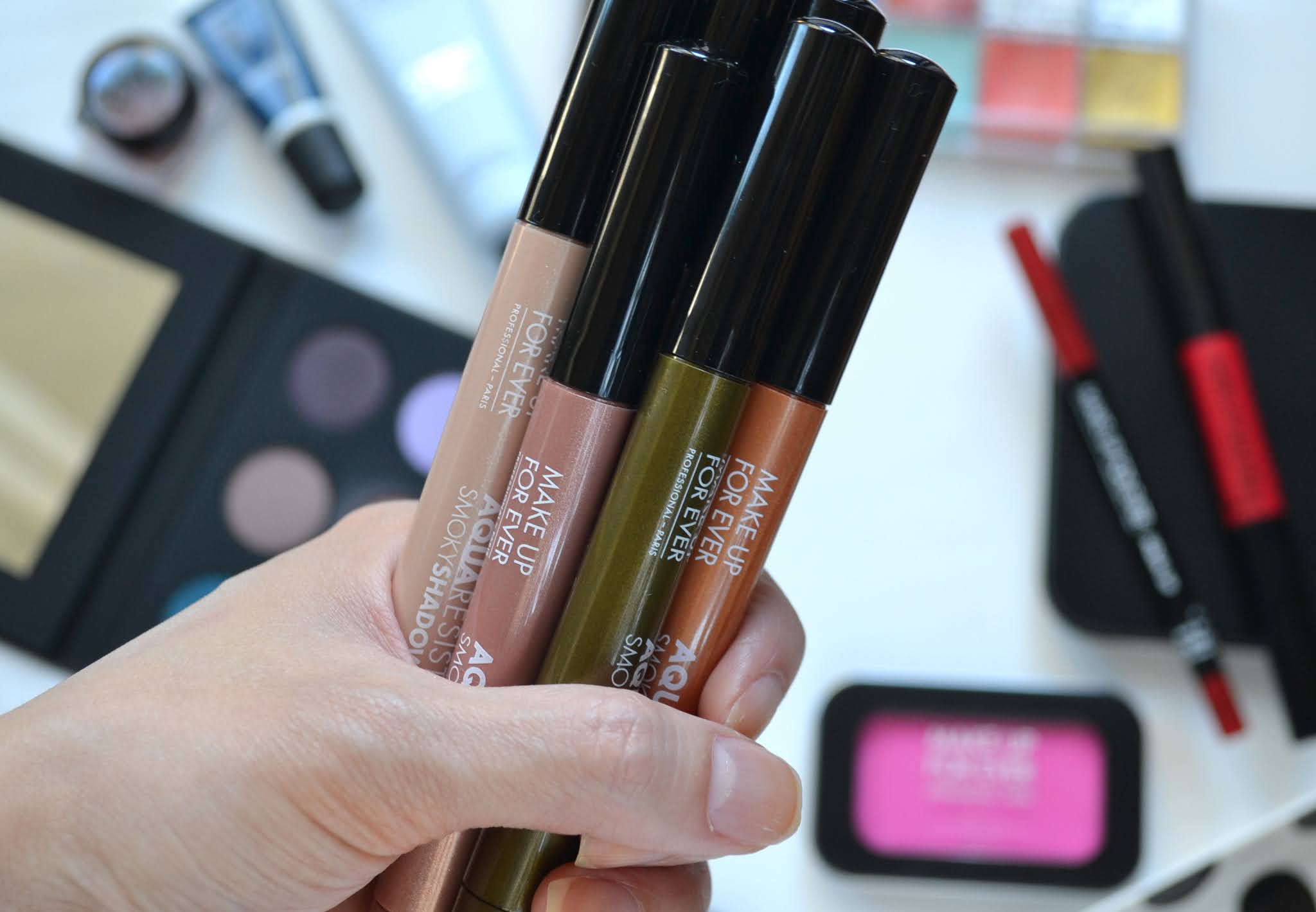 MAKEUP | MAKE UP FOR EVER Aqua Resist Smoky Shadow Sticks with Swatches ...