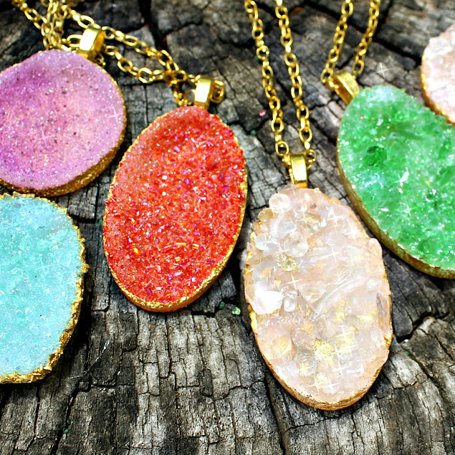 Mark Montano: Faux Quartz Pendants