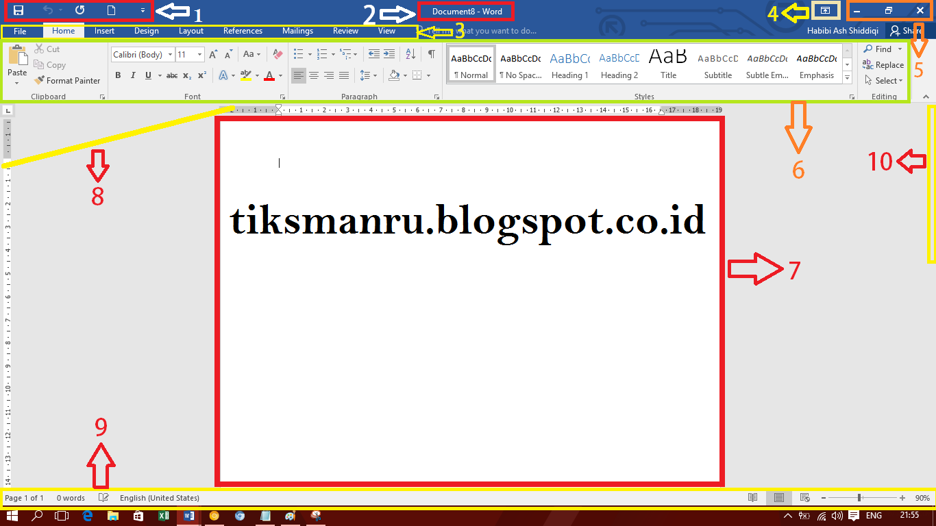 Teknologi Informasi dan Komunikasi: Tampilan Lembar Kerja Microsoft ...