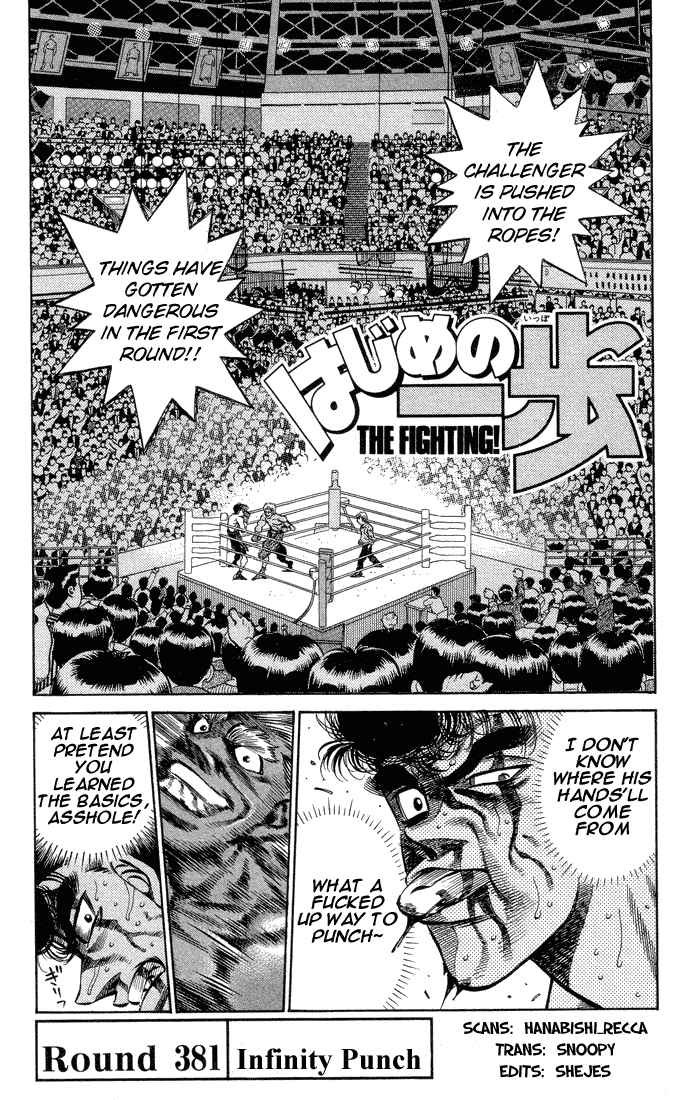 Hajime No Ippo – Chapter 381 – Infinity Punch - Hajime No Ippo Manga Online