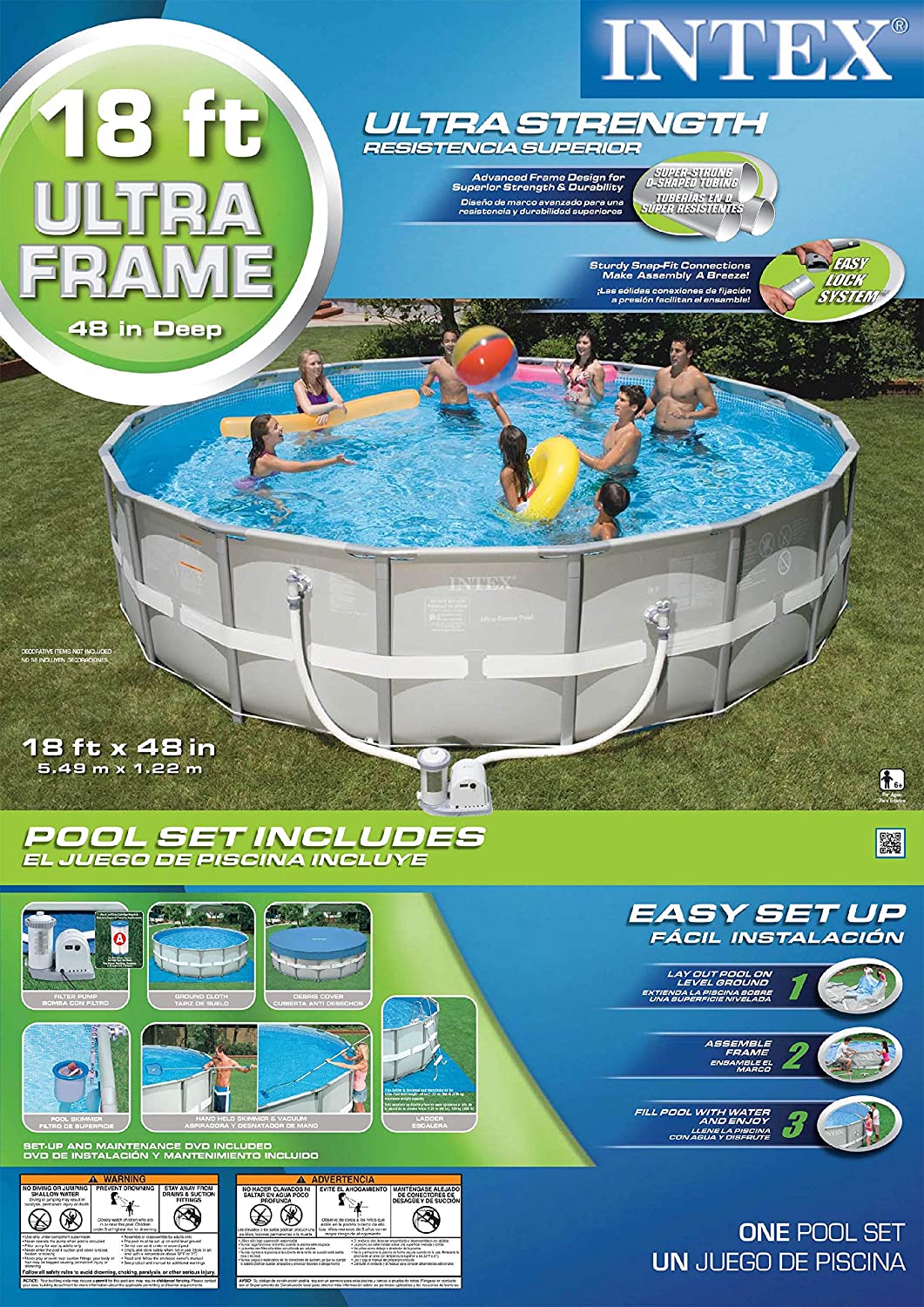 Intex 18X48 Ultra Frame Swimming Pool - Table Frame