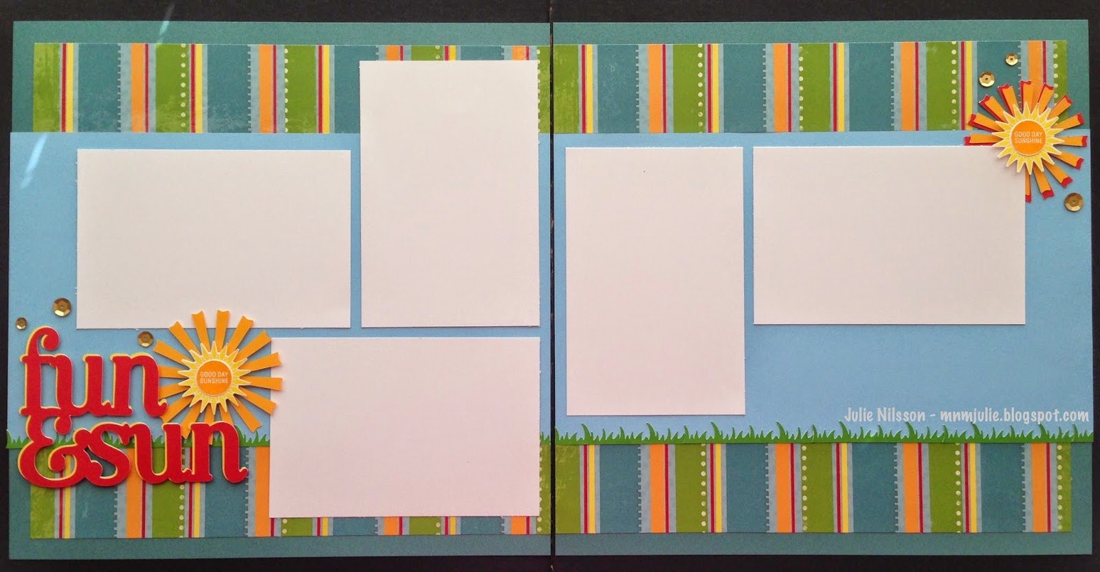 Monumental Moments: Fun & Sun Layout using Artbooking