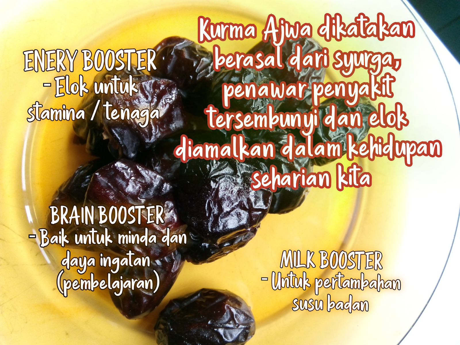 Kebaikan Kurma Ajwa - astonishingceiyrs Kebaikan Kurma Ajwa - astonishingceiyrs