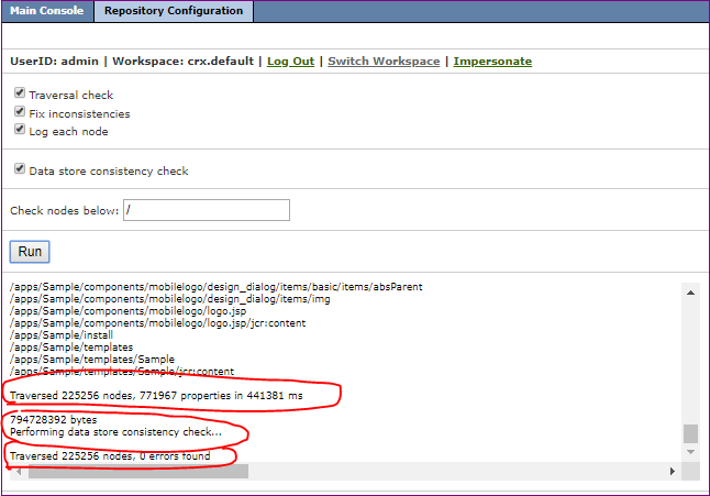 AEM/CQ5 : How to perform Datastore Consistency Check in AEM