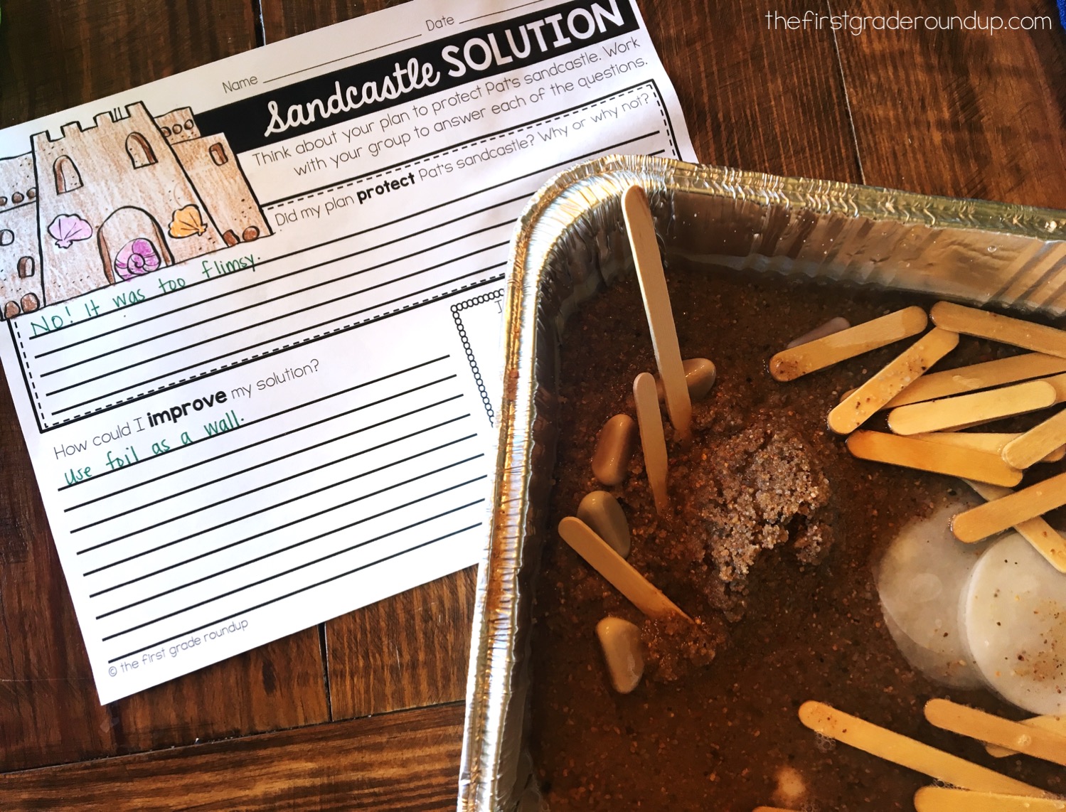 weathering and erosion STEM Activity for 2nd Grade: Build a sandcastle ...