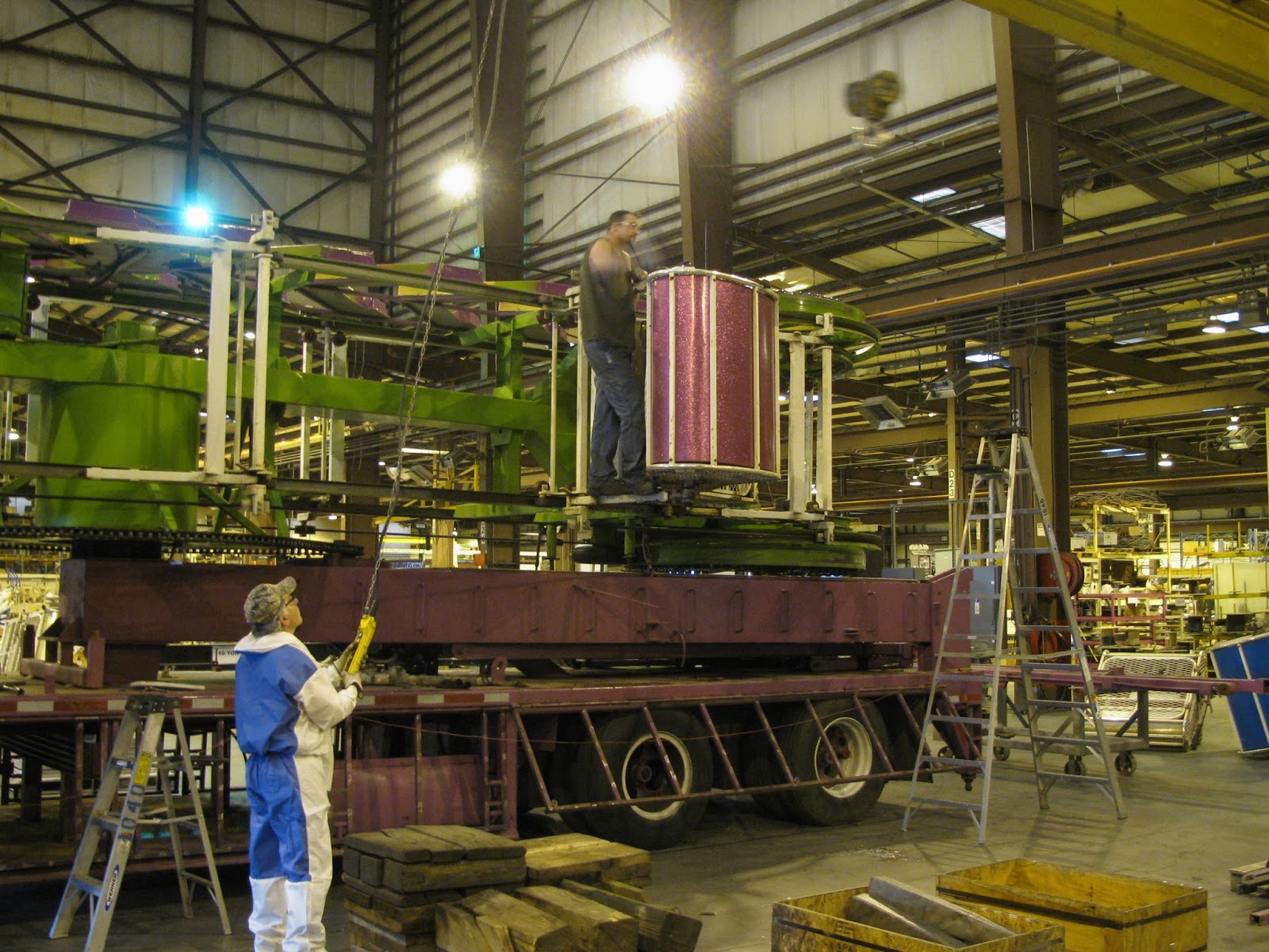 Inside Chance Rides: Zipper Transformation - Post 2 The Work Continues ...