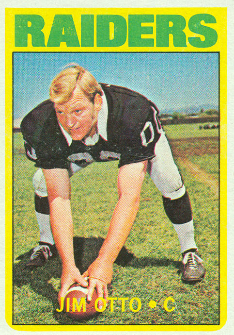 1972 Football Cards: Oakland Raiders