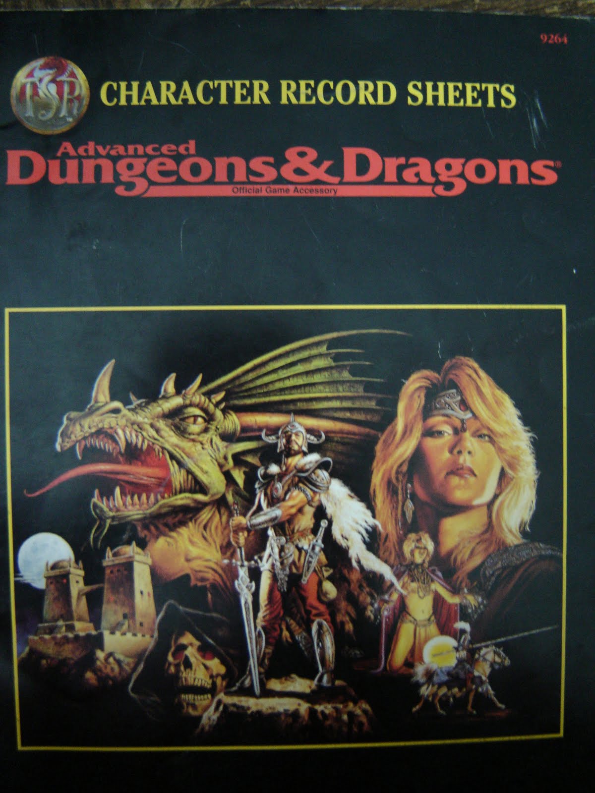 OutOfGameAuction: AD&D Character Sheets 2nd Ed