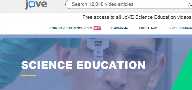 JoVE Science Education - Free Access until 15 June