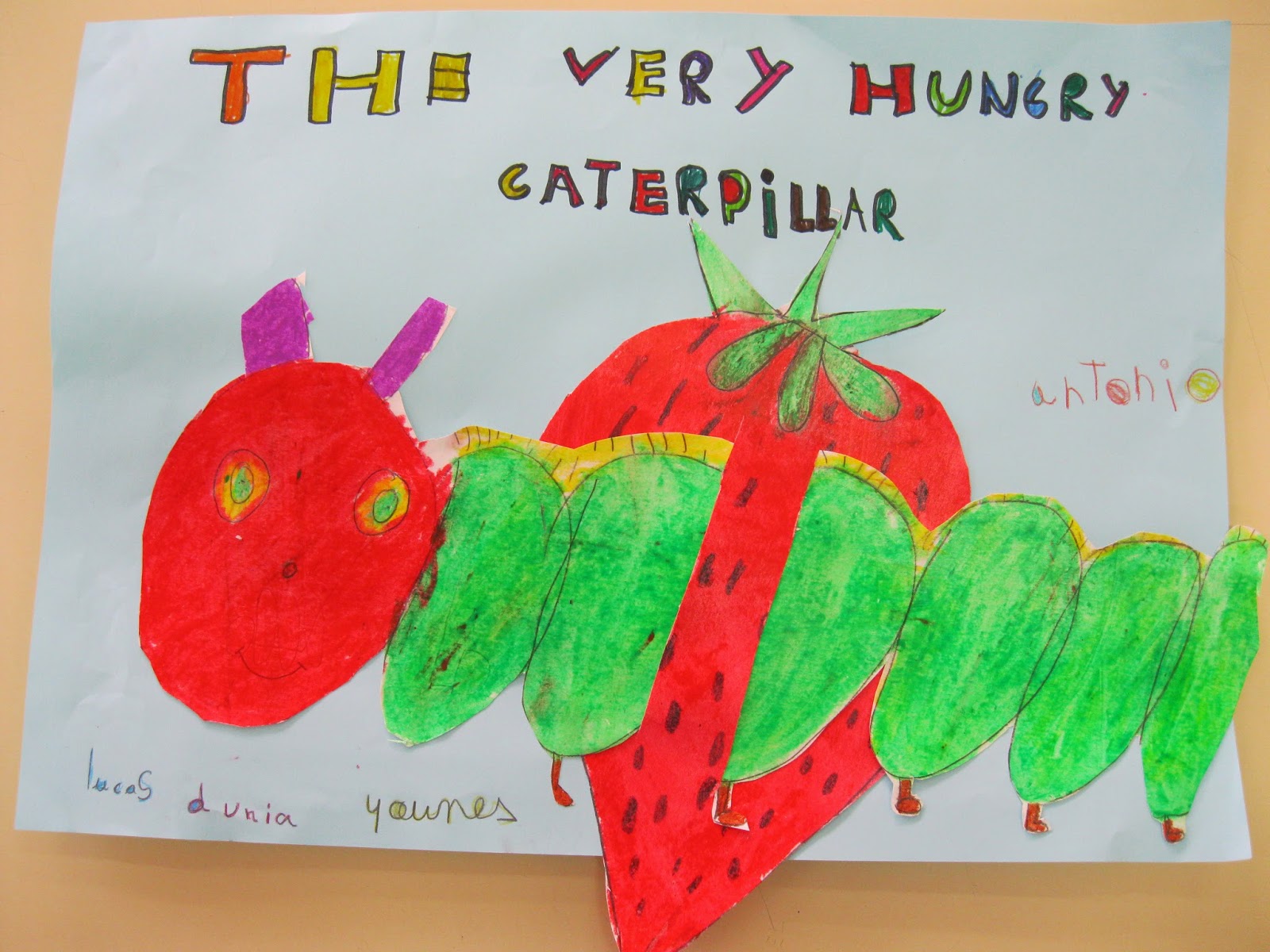 Les Roquetes English Blog: Arts & Crafts: The Very Hungry Caterpillar ...