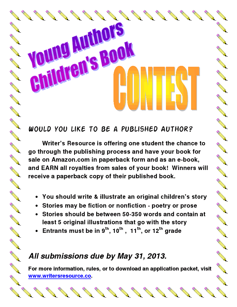 Writer's Resource: Introducing Young Author's Children's Book Contest