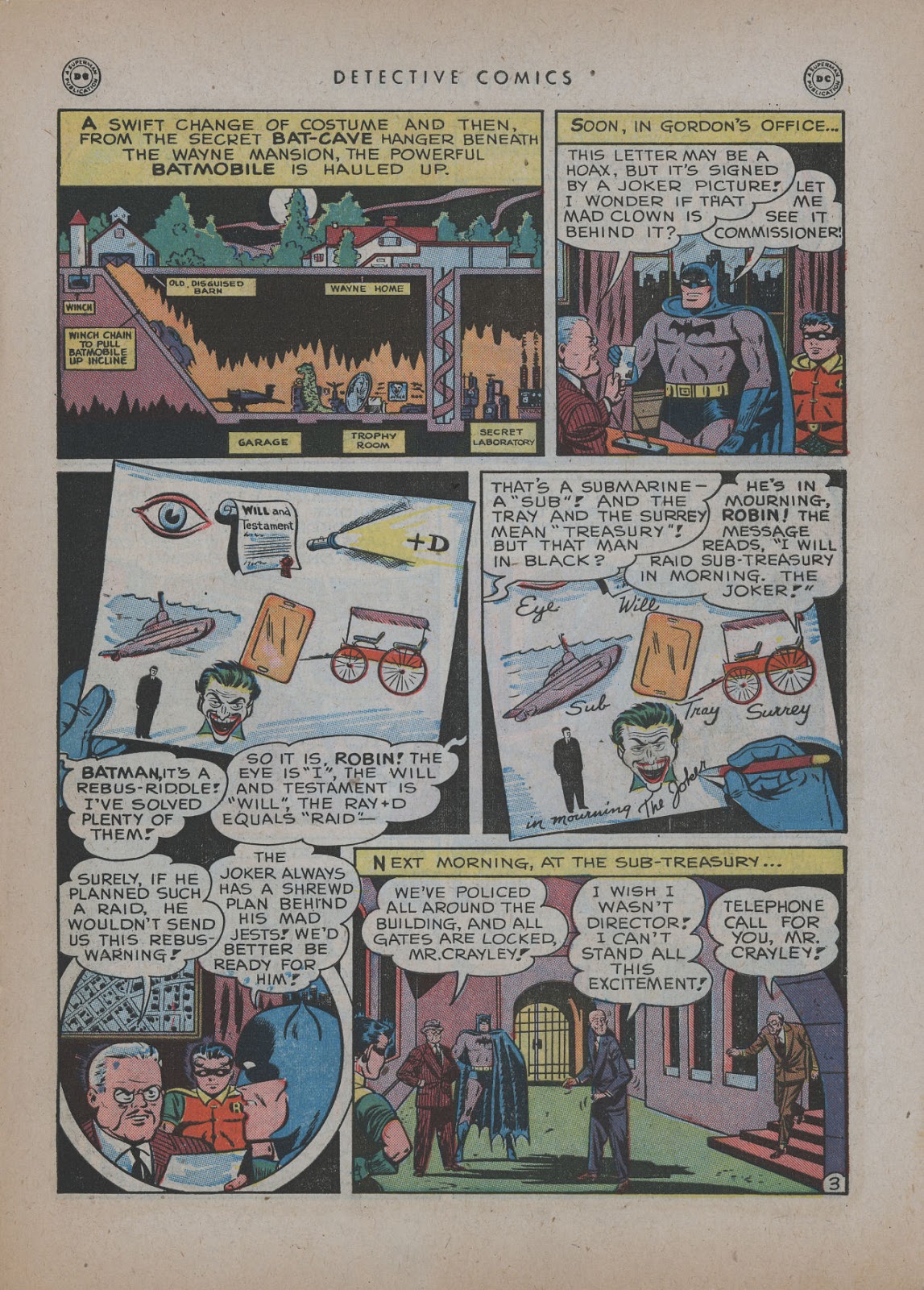 Rebus Crimes! (DETECTIVE #137) Joker Cover Story