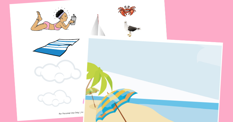 Free Printable Beach Barrier Game for Speech Therapy | And Next Comes L ...