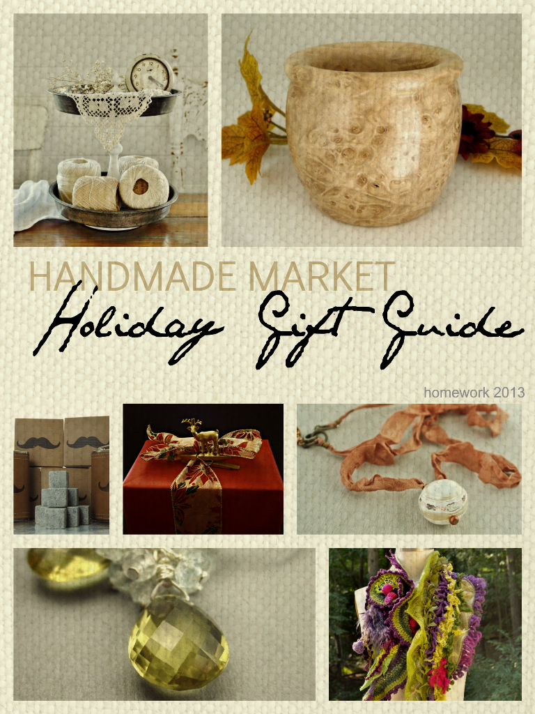 homework: CELEBRATIONS: handmade market holiday gift guide