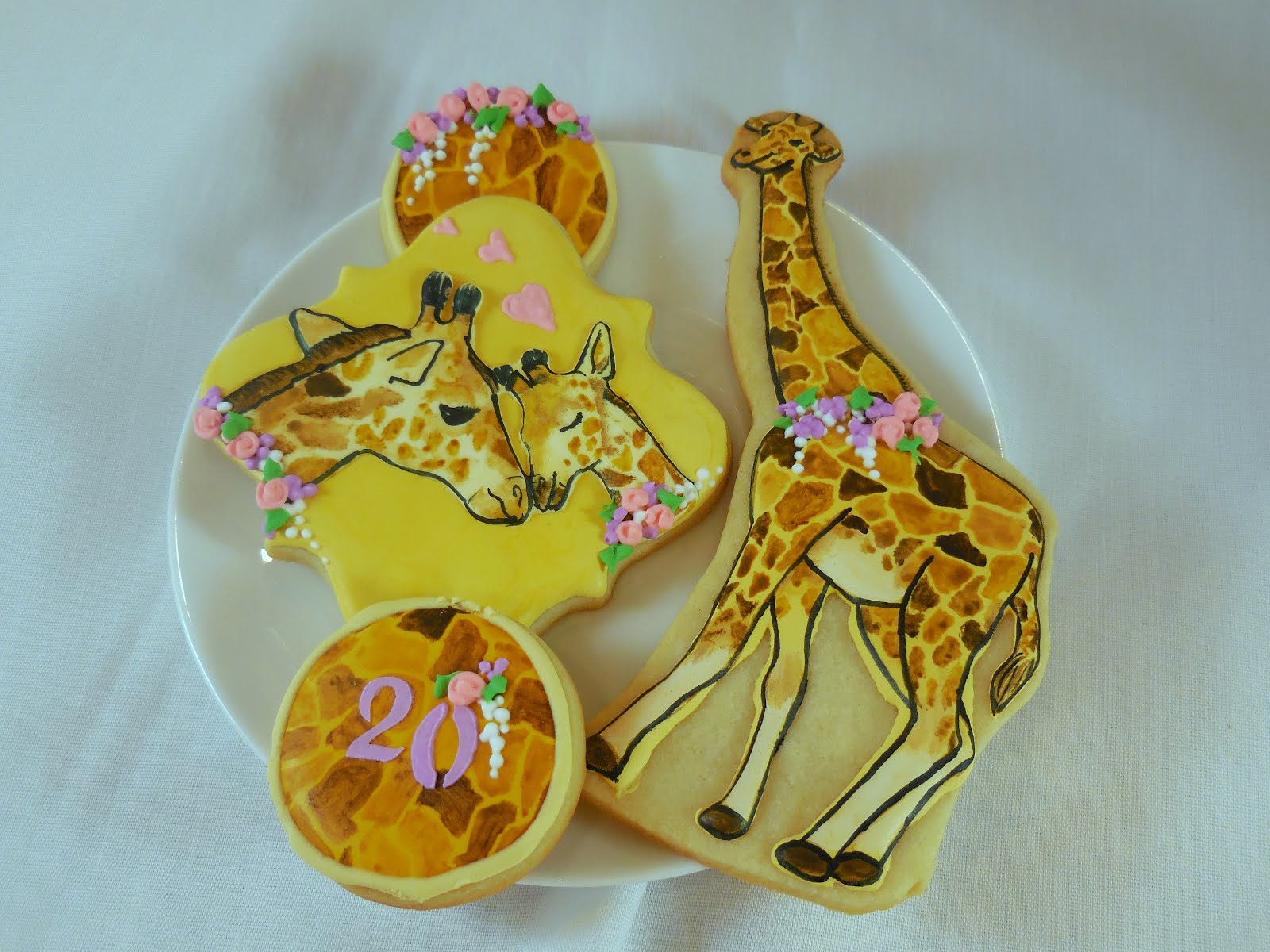 Something Sweet: Giraffe Birthday Cookies