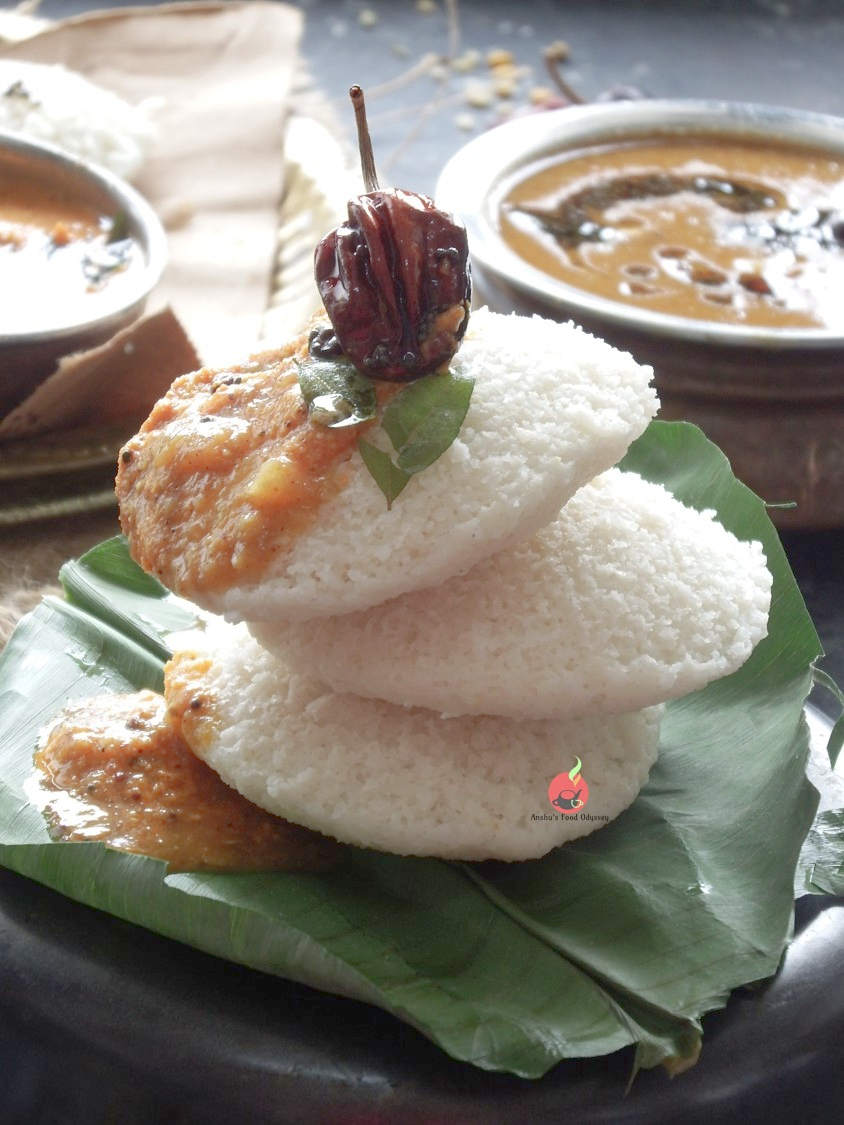 South Indian Rice Idli Recipe | Steamed Rice Cakes