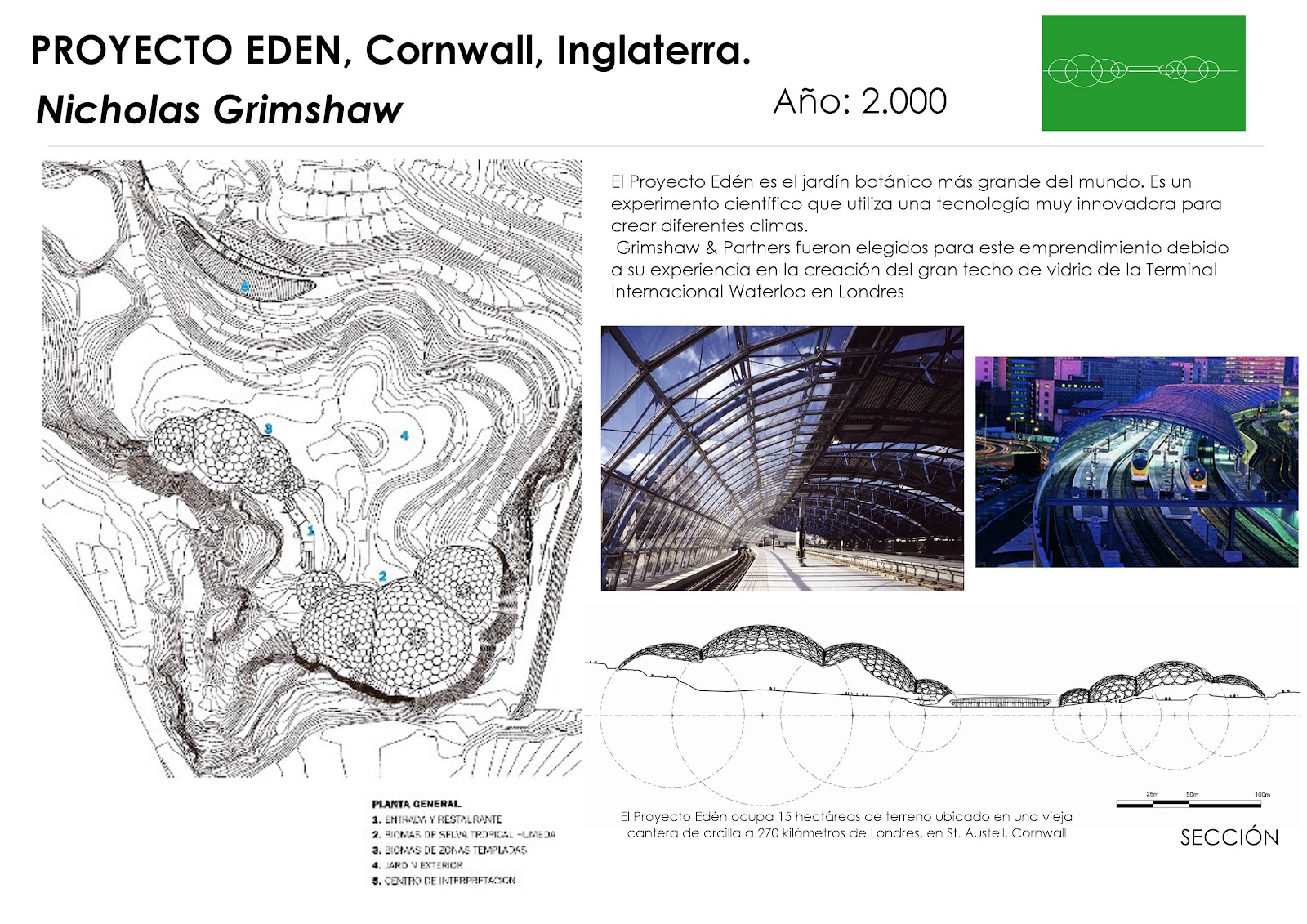 María O'Connor Nebot - Proyectos I: PROYECTO EDEN - NICHOLAS GRIMSHAW