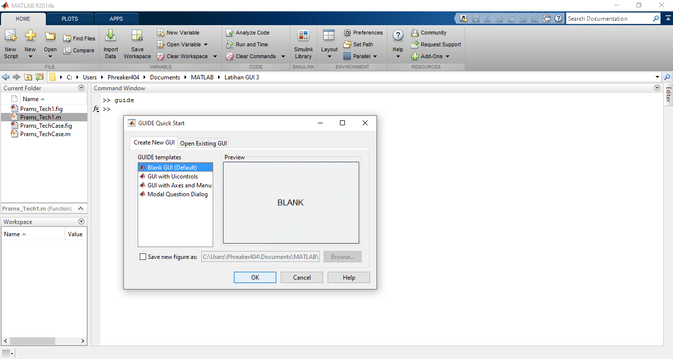 TUTORIAL GUI MATLAB : Program Perhitungan Bangun Ruang dengan Fungsi IF dan Case - Prams-Tech