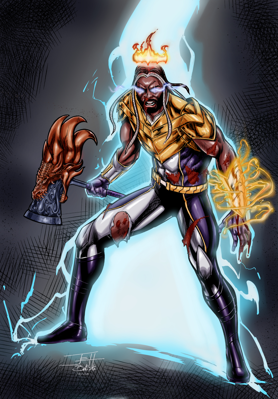 Jeff Batista Studio: Shango Digital art Commission!