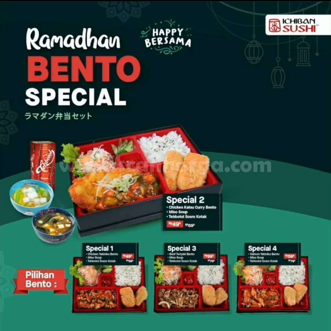 ICHIBAN SUSHI Promo RAMADHAN BENTO SPECIAL – Harga Mulai Rp 49.000 ...