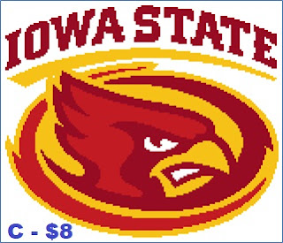 EASY PATTERNS: Iowa State University Cyclones cross-stitch pattern