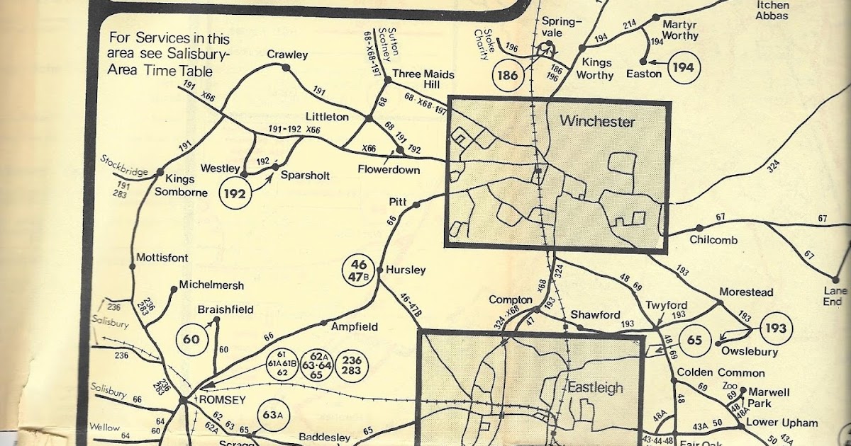 Southampton Bus Update: Out of town in 1978 / Fareham routes then & now