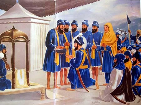 Cute Kanha Ji: Guru Gobind Singh and the Panj Pyare ~ Happy Baisakhi