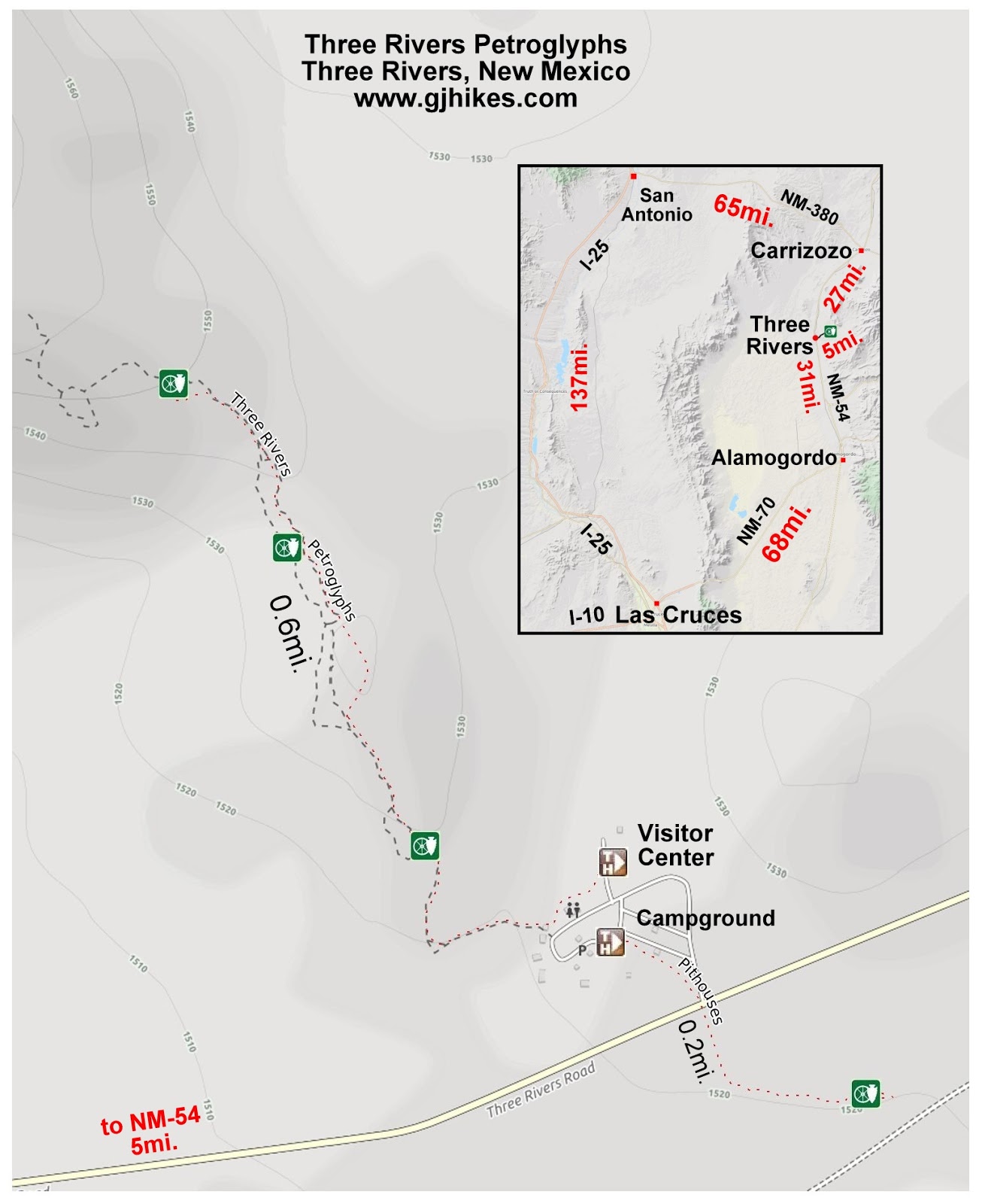 gjhikes.com: Three Rivers Petroglyphs
