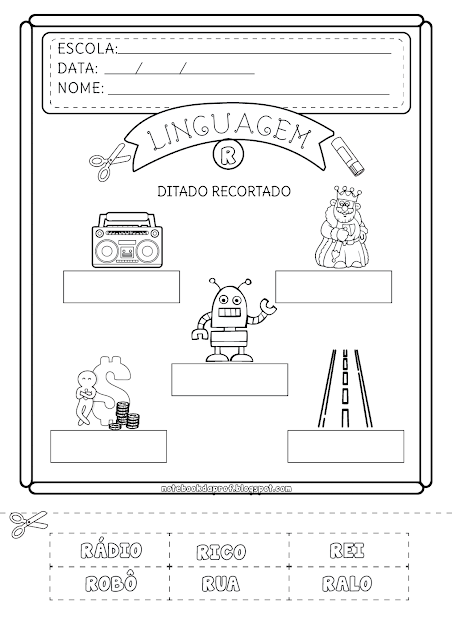 Ditado Recortado - Letra R