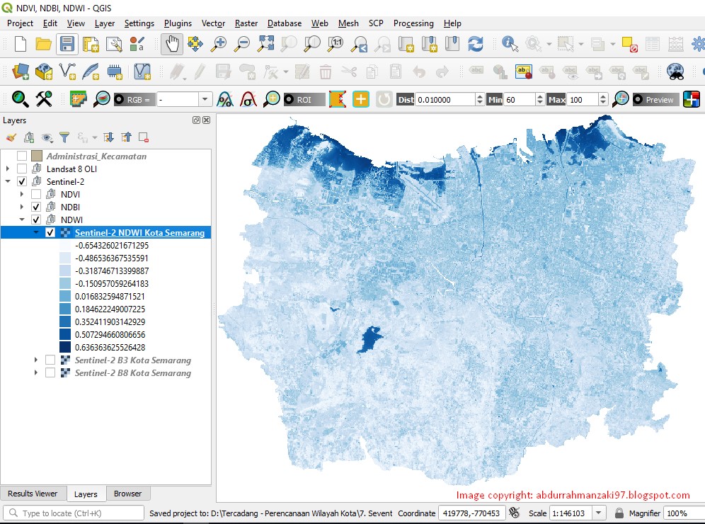 Tutor QGIS | Analisis NDVI, NDBI, dan NDWI dengan Citra Landsat 8 OLI ...