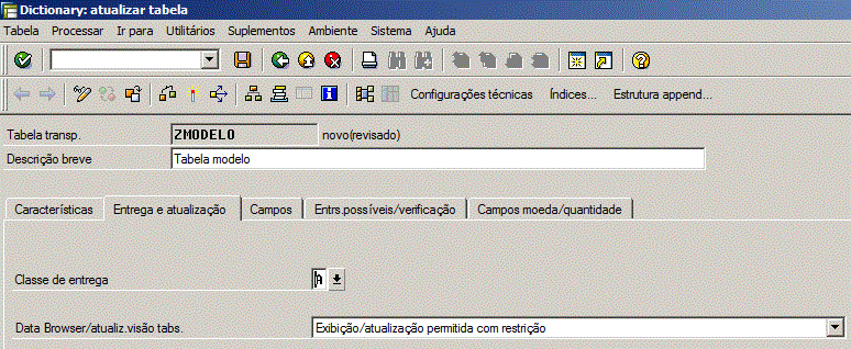 Programação Total: Criando uma Tabela Z no SAP