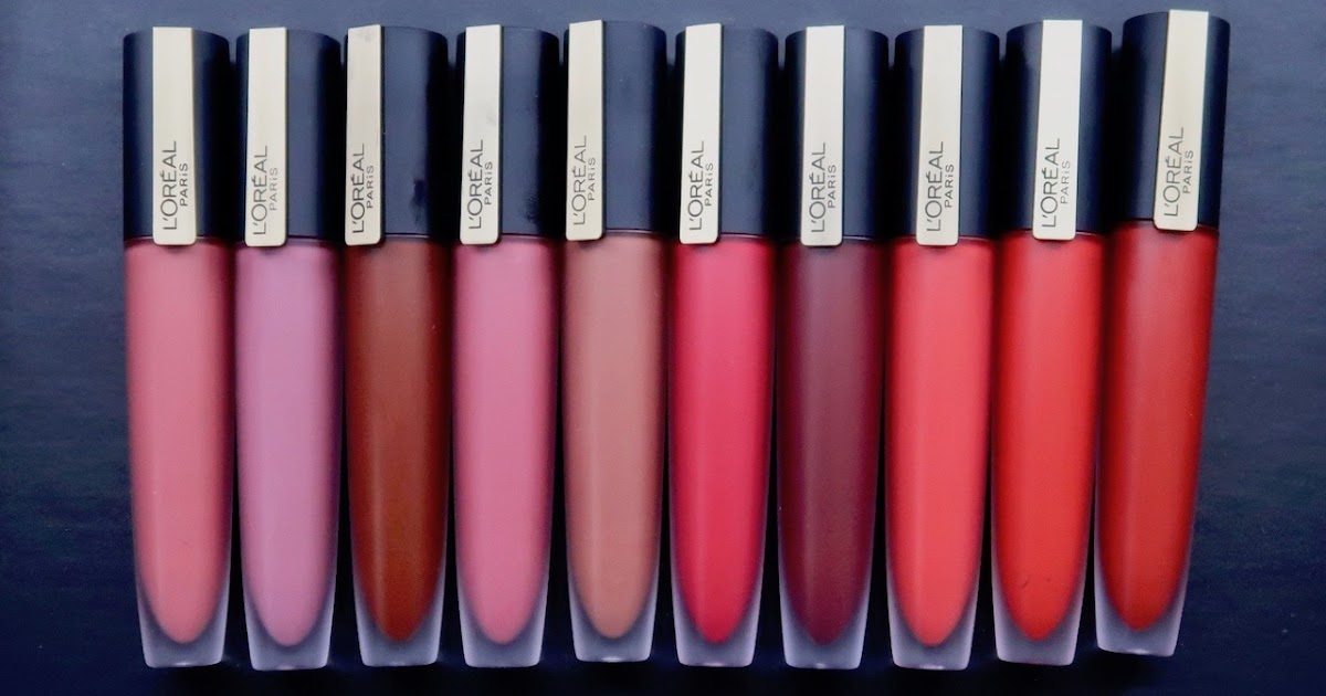 L'Oreal Rouge Signature Matte Color Ink Review + Swatches: Lip stain ...