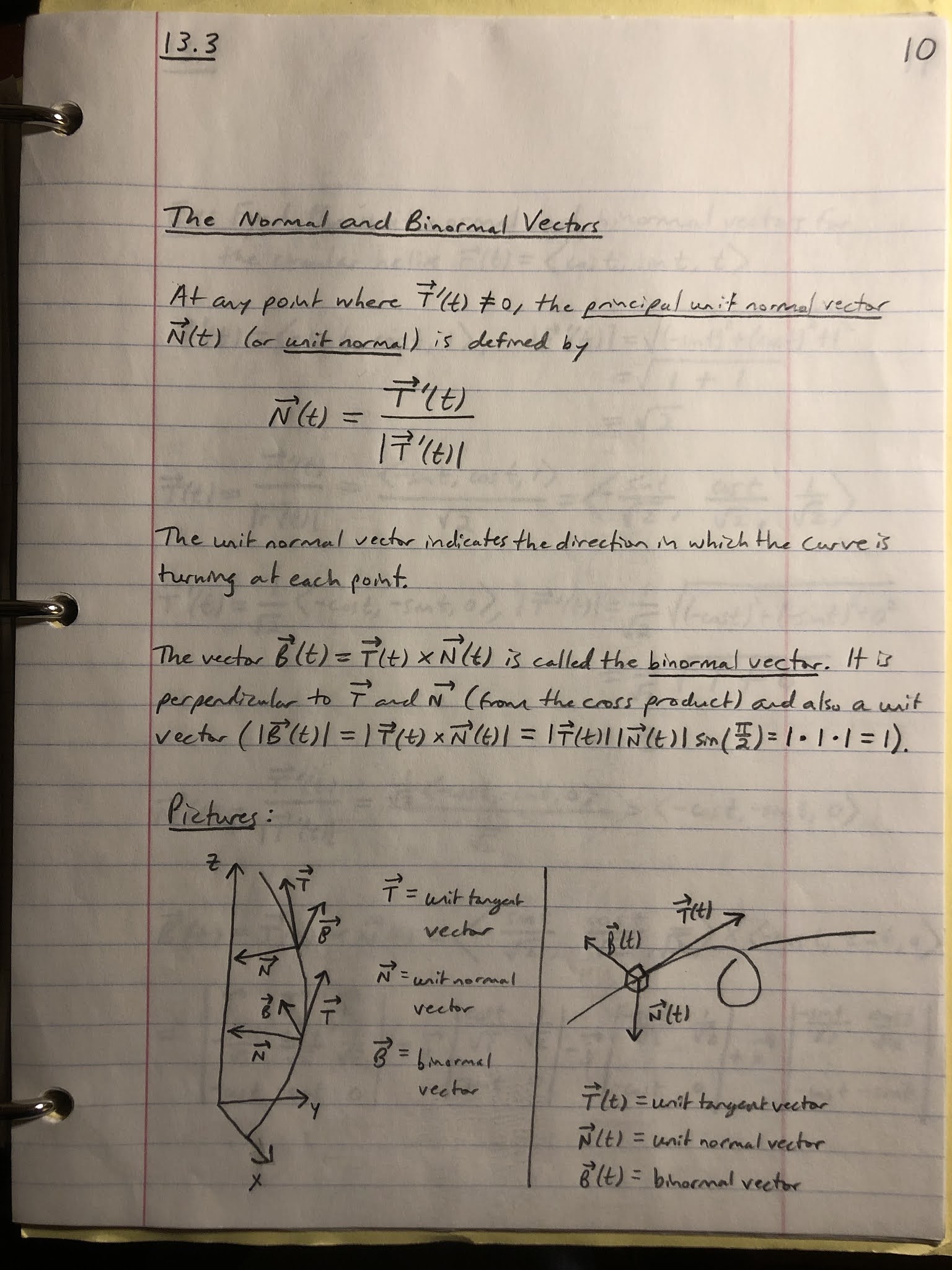Professor Frank’s Math Blog: 13.3 Notes Arc Length and Curvature