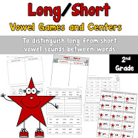 Long and Short Vowel Games and Centers- Free Poster! | Teacher's Take-Out